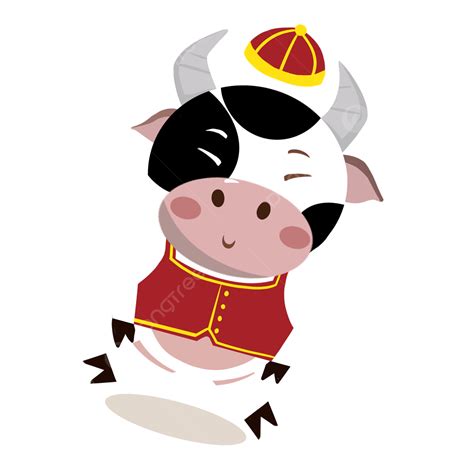 Jumping Cow Vector
