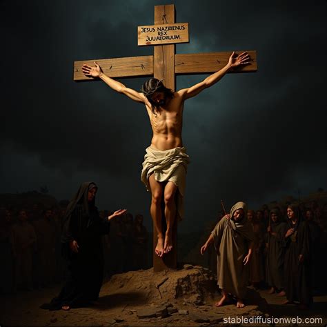 Crucifixion Of Jesus Christ Stable Diffusion Online