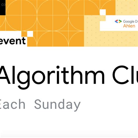See Algorithm Club At Google Developer Groups GDG Ahlen