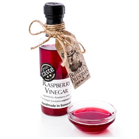 Raspberry Vinegar Somerset Preserves Bumblees Preserves Traditional Small Artisan Batches