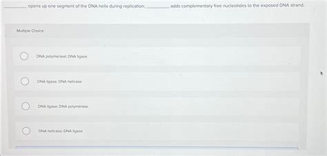 solved opens up one segment of the dna helix during