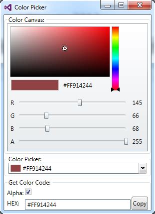 Integrated Color Picker For Visual Studio IDE VSPackage AddIn CodeProject