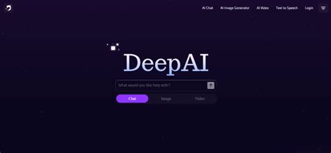 Deepai Ai Chat Image Generator And Video Creation Tools