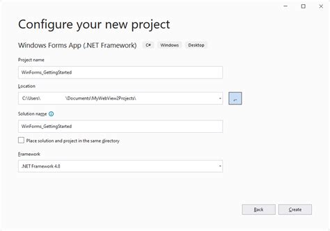 Get Started With Webview2 In Winforms Apps Microsoft Edge Development Microsoft Learn