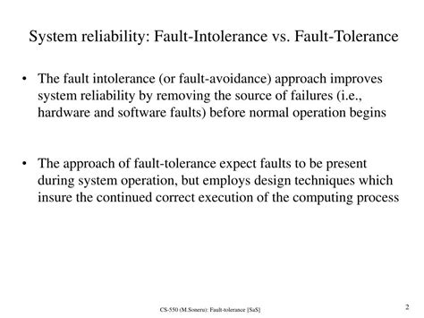 PPT Fault Tolerance PowerPoint Presentation Free Download ID 547475