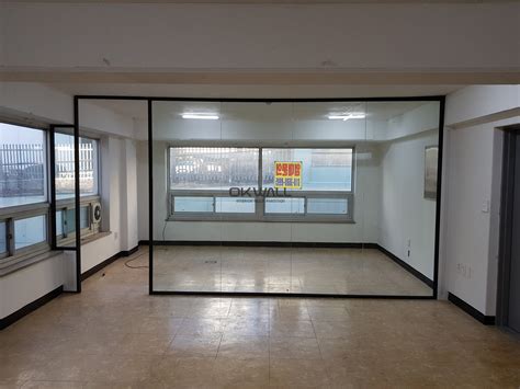 갈바 유리 칸막이 유리칸막이 오케이칸막이