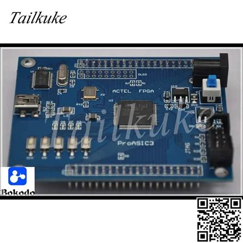 Proasic A3p060 Minimum System Development Board With Serial Fpga Experimental Board