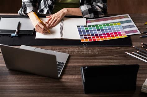 Asian Graphic Designer Working With Creativity Editor Ideas Designer
