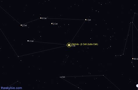 Diphda β Ceti Beta Ceti Star In Cetus