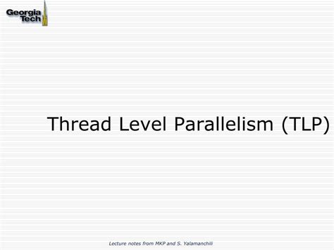 Ppt Thread Level Parallelism Tlp Powerpoint Presentation Free Download Id 6286157