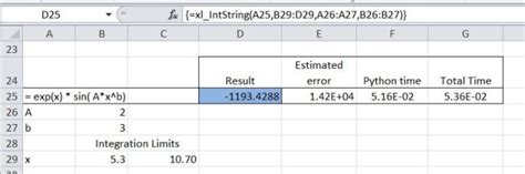 Evaluating Text And Integration With Python And Alglib Newton Excel