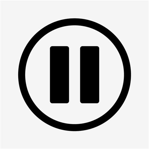 Pause Vector Design Images Pause Vector Icon Pause Icons Pause Icon