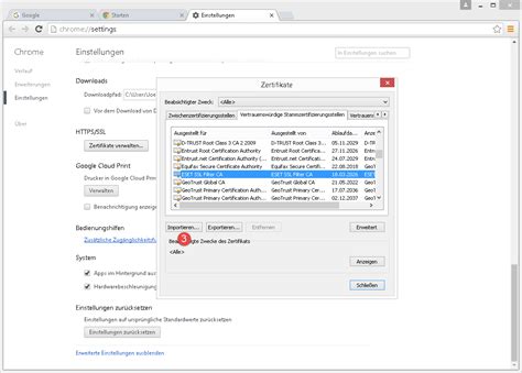 Der Versuch Das Stammzertifikat Allen Bekannten Browsern Auf Ihrem Computer Hinzuzufügen Ist