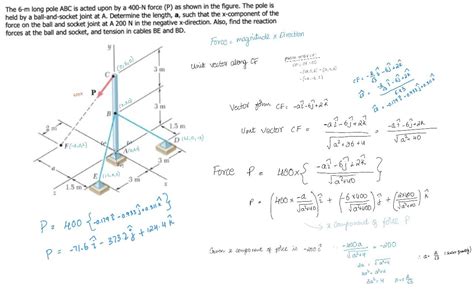 Solved Statics Engineering Find Force Of Tension Cables Course Hero