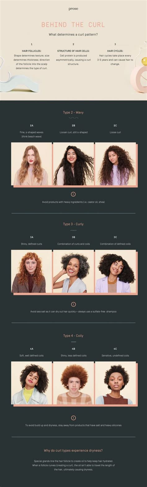 Here S Exactly How To Identify Your Curl Pattern Prose Curl Pattern Curl Type Chart Types