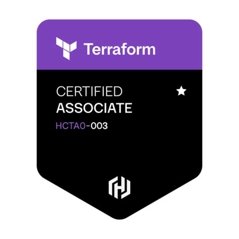 Hashicorp Certified Terraform Associate 003 Credly