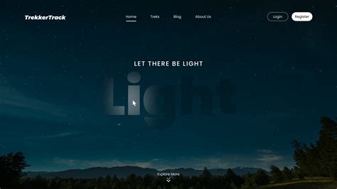 Spotlight Effect Hero Section Behance