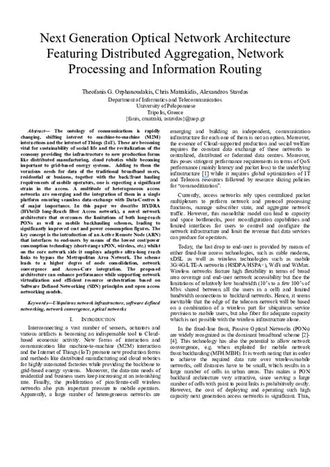 pdf next generation optical network architecture featuring