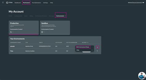 Edit Titan Environment Name Support Titan