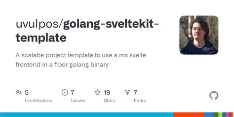 GitHub Uvulpos Golang Sveltekit Template A Scalabe Project Template