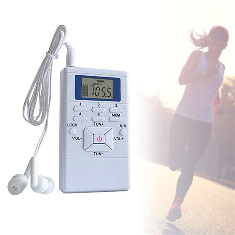 Aqgt Mini Portable Fm Radio Stereo Lcd Digital Display Tuning Pocket Walkmen Transistor