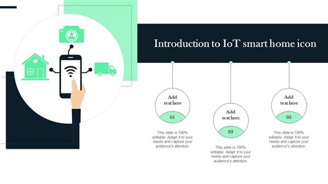 Introduction To IOT Smart Home Icon PPT Example