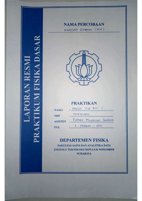 Contoh Laporan Praktikum Individu Contoh Laporan Praktikum Fisika Info Sehat Hari Ini