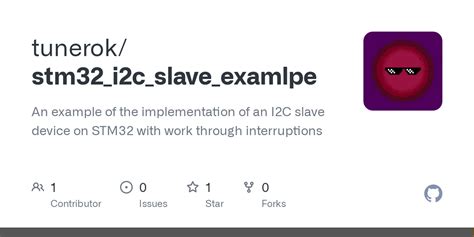 GitHub Tunerok Stm I C Slave Examlpe An Example Of The Implementation Of An I C Slave