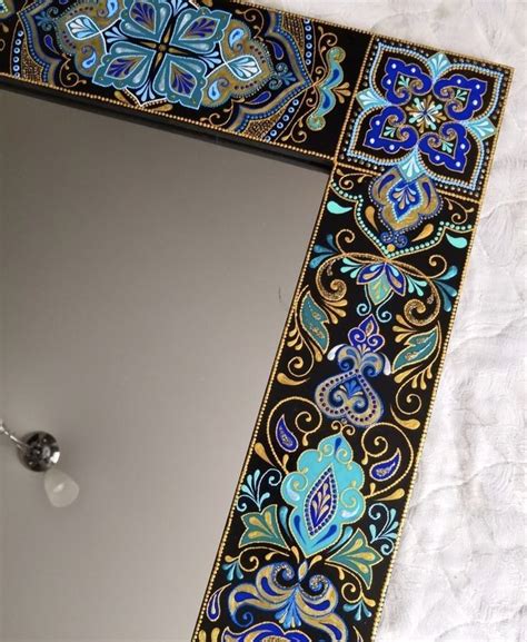Mosaic Mirror | Glass painting patterns, Dot art painting, Illumination art