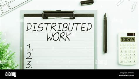 Writing Displaying Text Distributed Work Word Written On Practiced By Enterprises Using Network