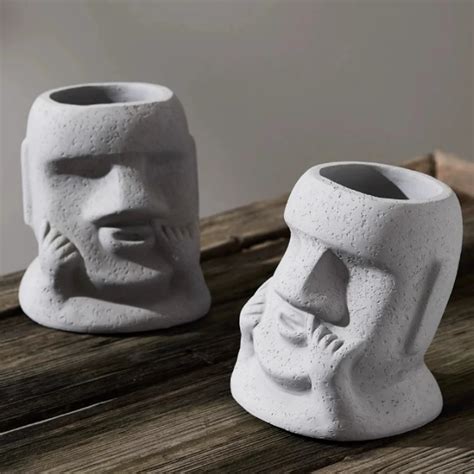 Портретный цветочный горшок силиконовая форма бытовой держатель для ручек для гостиной