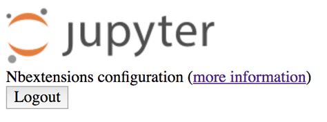 Jupyter Nbextensions Configurator Server Extension Not Visible Issue Jupyter Contrib