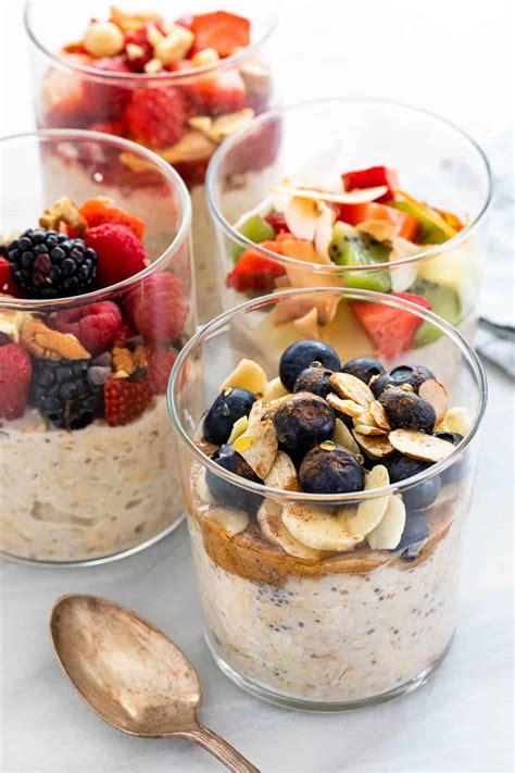 Low Calorie Overnight Oats Recipes How To Make Overnight Oats 8 Flavors Fit Foodie Finds