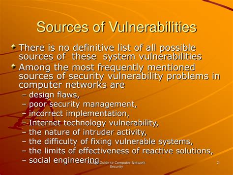 PPT Chapter 4 Computer Network Vulnerabilities PowerPoint