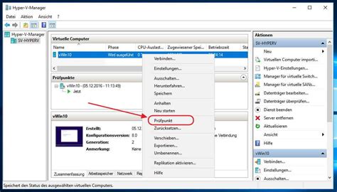 In Hyper V Vm Exportieren Oder Importieren Snapshot