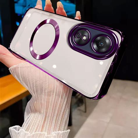 Casing Huawei P Lite Huawei P Lite Phone Case Soft Gold Border Transparent Bumper With