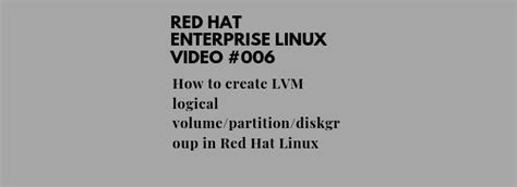 How To Create LVM Logical Volume Partition Diskgroup In Red Hat Linux SDK IT SERVICES