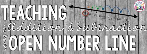 The Foxy Teacher Open Number Line Strategy Addition Subtraction