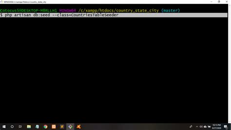 How To Store Countries States Cities Seed Classes Into The Database