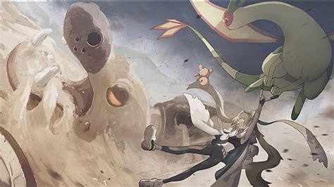 Hatsune Miku Flygon Trapinch Ground Miku And Hippowdon Pokemon And More Drawn By