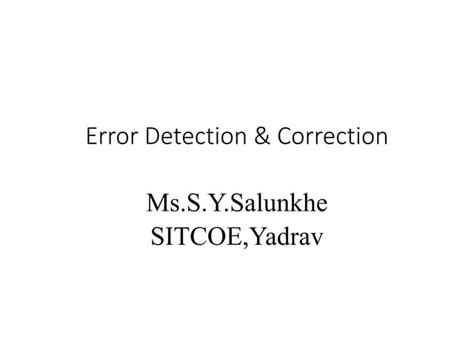 Error Checking And Correction Parity Bit Majority Voting Check Digit