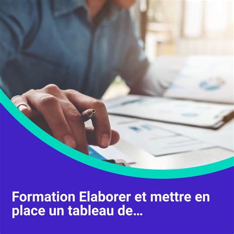 Offre De Formation Elaborer Et Mettre En Place Un Tableau De Bord