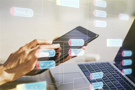 Premium Photo Multi Exposure Of Abstract Software Development