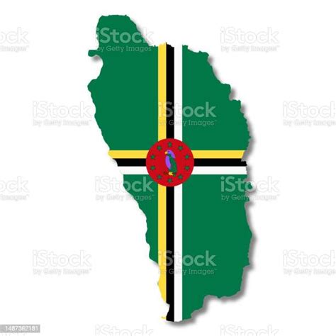 클리핑 경로가 있는 흰색 배경 3d 그림에 도미니카 지도 도미니카에 대한 스톡 벡터 아트 및 기타 이미지 도미니카 관광