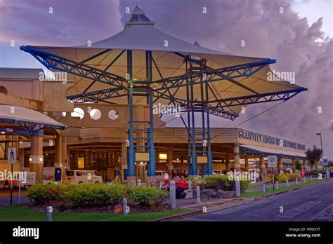 Grantley Adams International Airport Near Bridgetown Barbados Stock