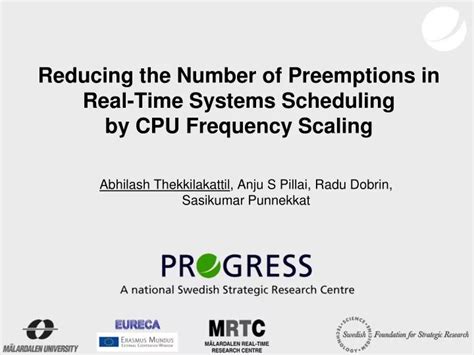 ppt reducing the number of preemptions in real time systems scheduling by cpu frequency