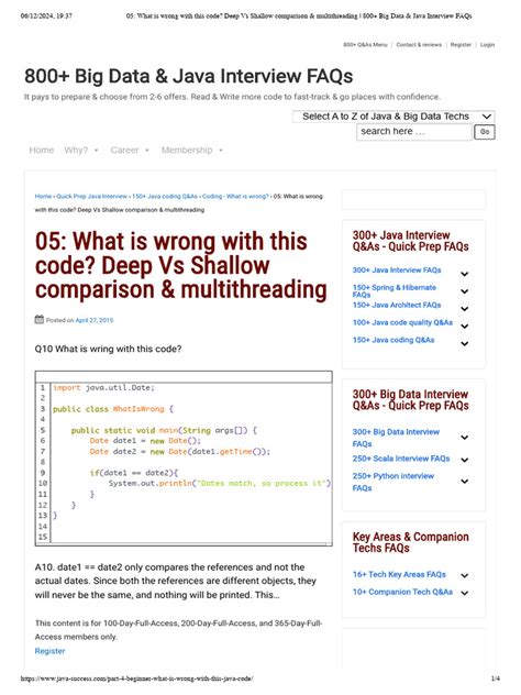 05 What Is Wrong With This Code Deep Vs Shallow Comparison