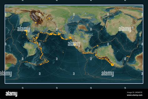 Juan De Fuca Tectonic Plate On The Wiki Style Elevation Map In The Patterson Cylindrical Oblique