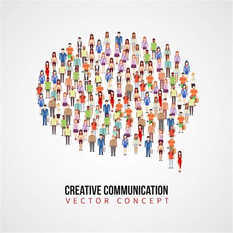 Premium Vector Communication Vector Concept