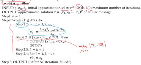 Solved Rn Jacobi Algorithm Input 0 Ai Bi Initial